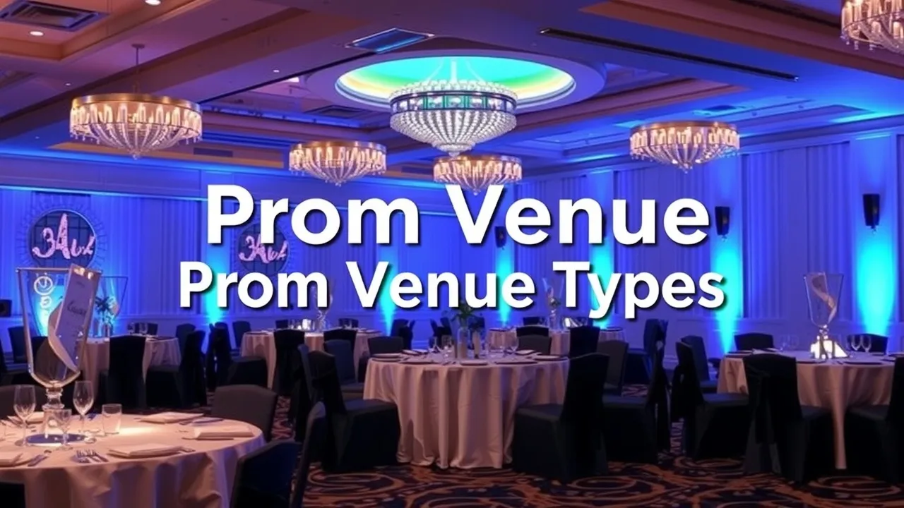 Types of Prom Venues - Stunning Locations for Your Perfect Event