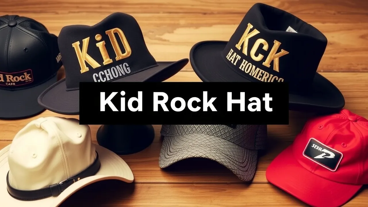 Types of Hat of Kid Rock - Signature Fedoras, Trucker Hats & Snapbacks