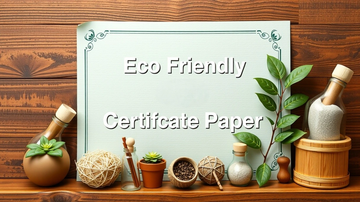 Types of Eco-Friendly Certificate Paper - Recycled, FSC-Certified ...